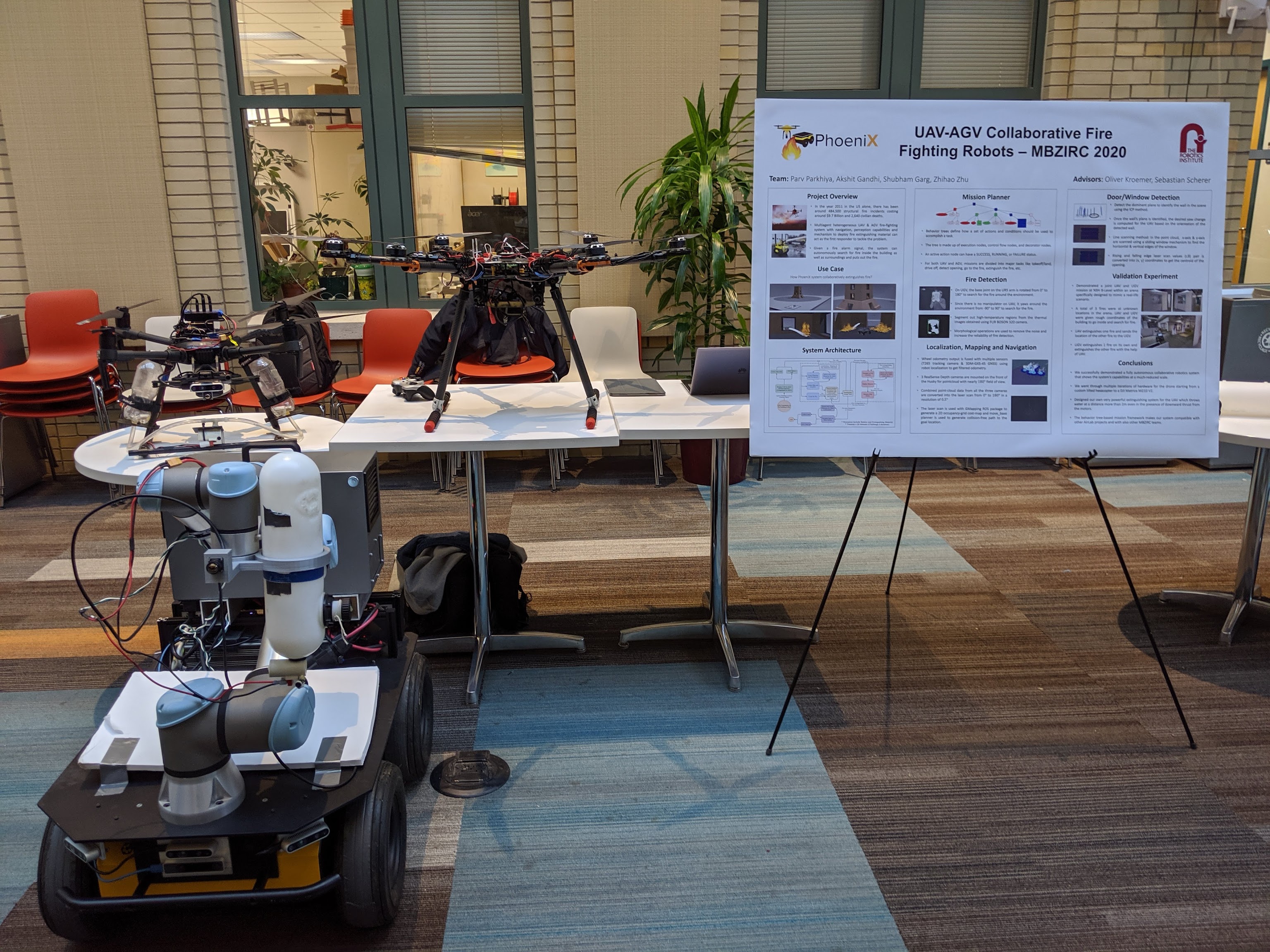 PhoeniX - UAV-AGV Firefighting System | Parv Parkhiya